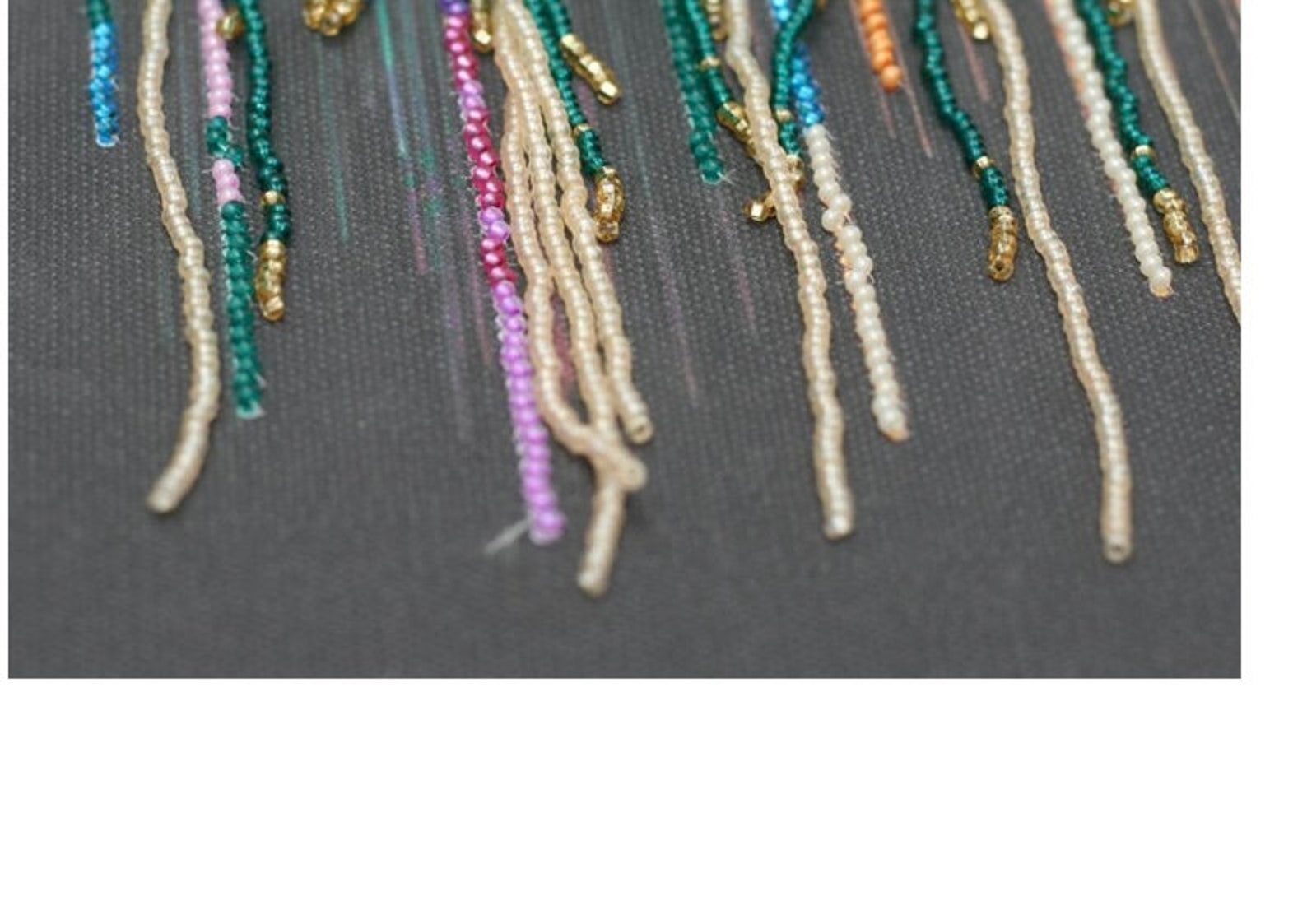 Set for Embroidery With Beads rainbow Cloud Bead - Etsy