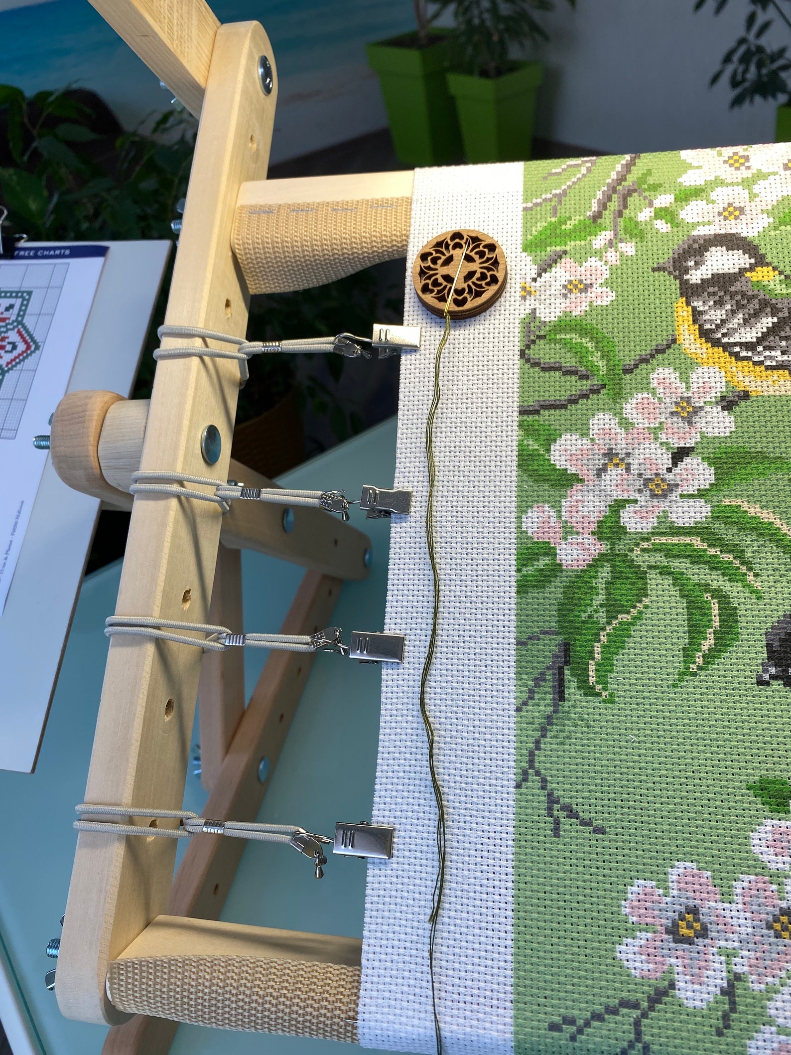 Cross Stitch Stand With Illumination, Embroidery Stand With ...