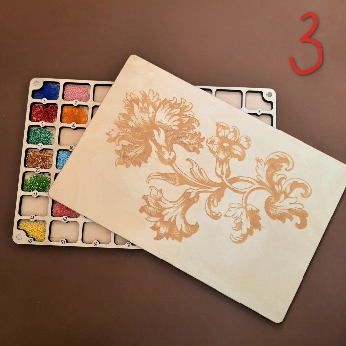 Wooden bead containers container for beads bead box Bead | Etsy