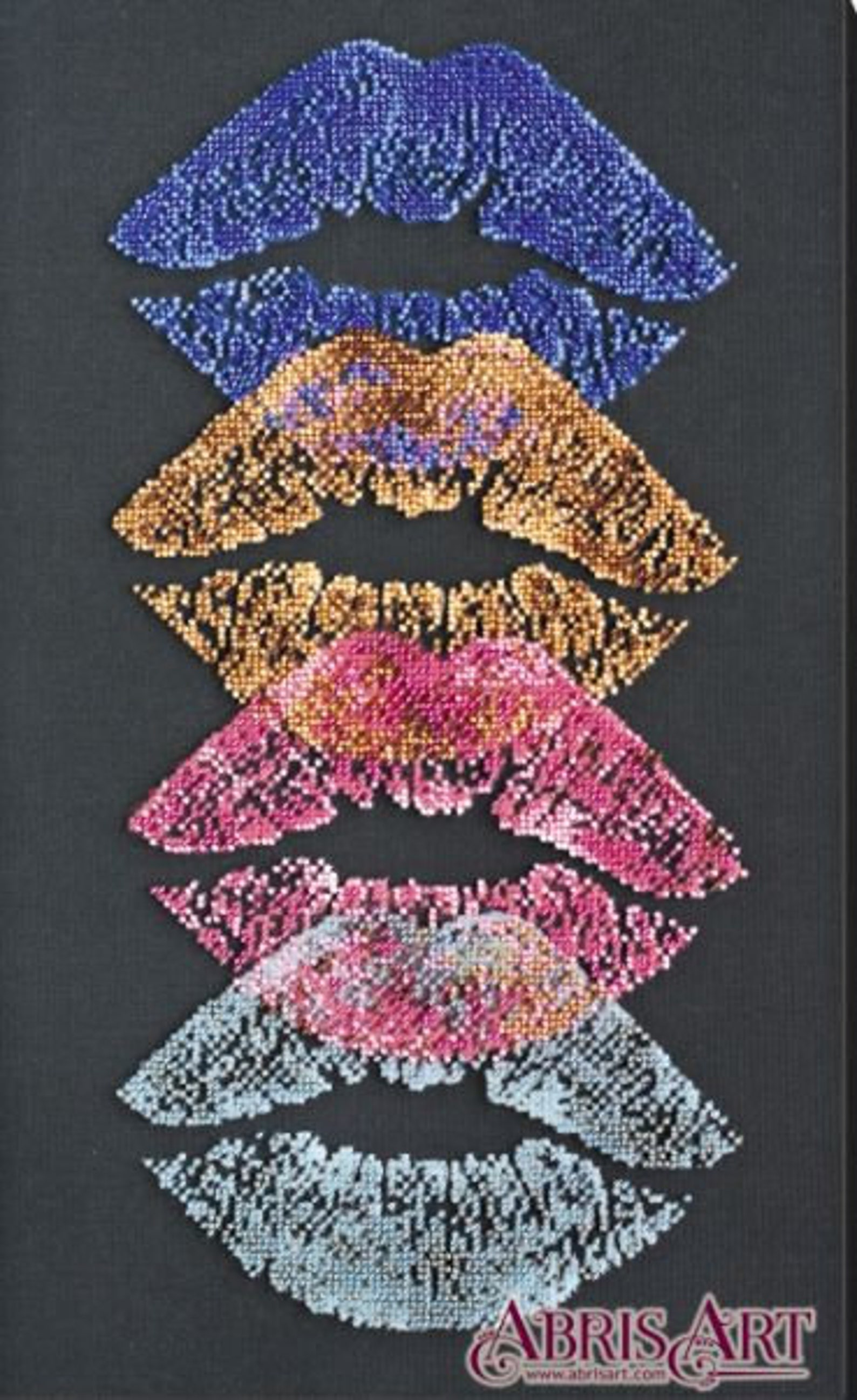 Set for Embroidery With Beads on Canvas "art Fashion" Bead Embroidery ...
