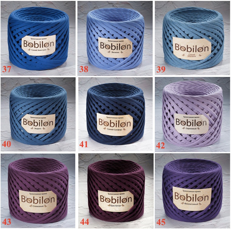 T-shirt Yarn Bobilon MINI 5-7 Mm Crochet Bag knitting Yarn - Etsy