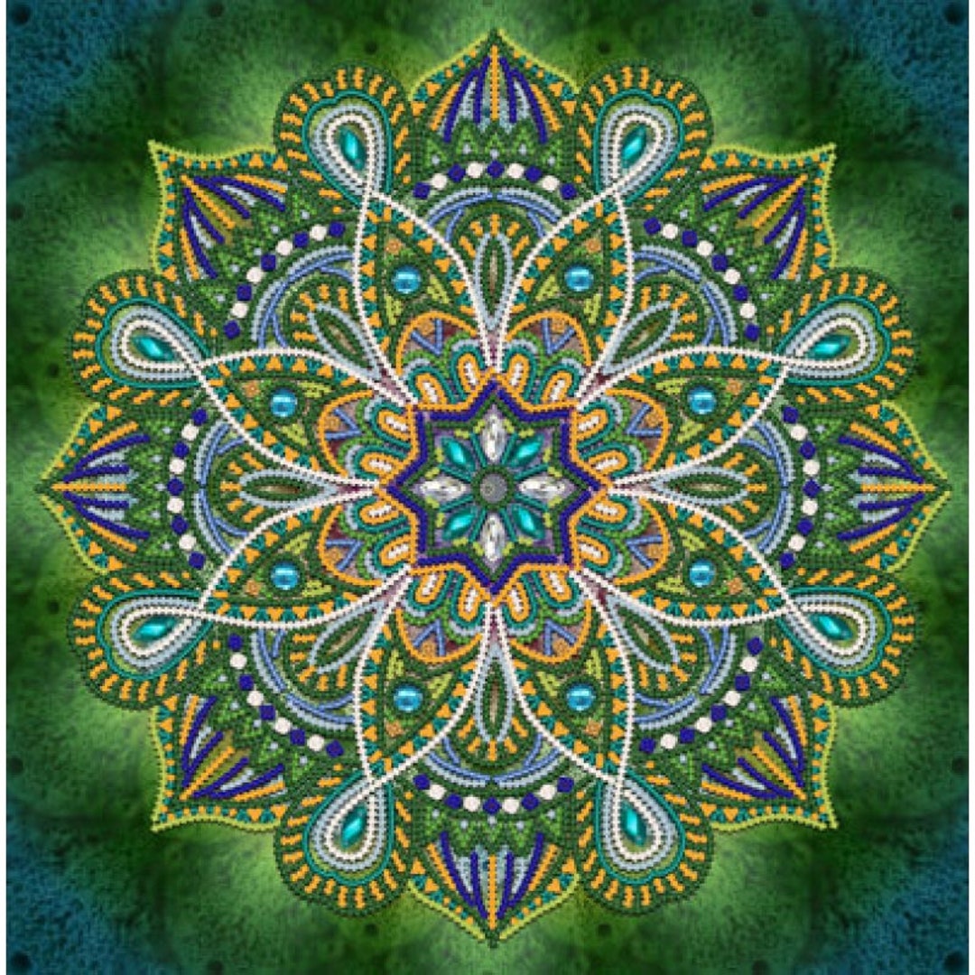 Health Mandala, East Bead Embroidery Set Symbol Embroidery,needlepoint ...