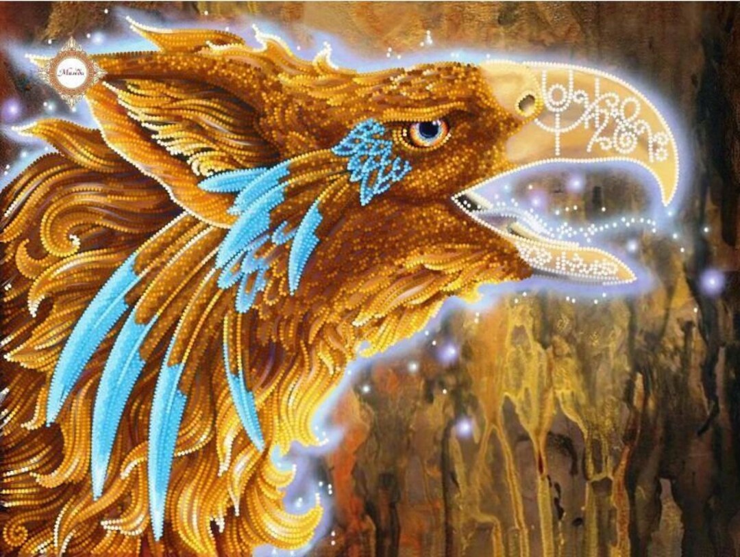 MYSTIC GUARD Bead Embroidery Set,needlepoint Tapestry Beaded Cross ...