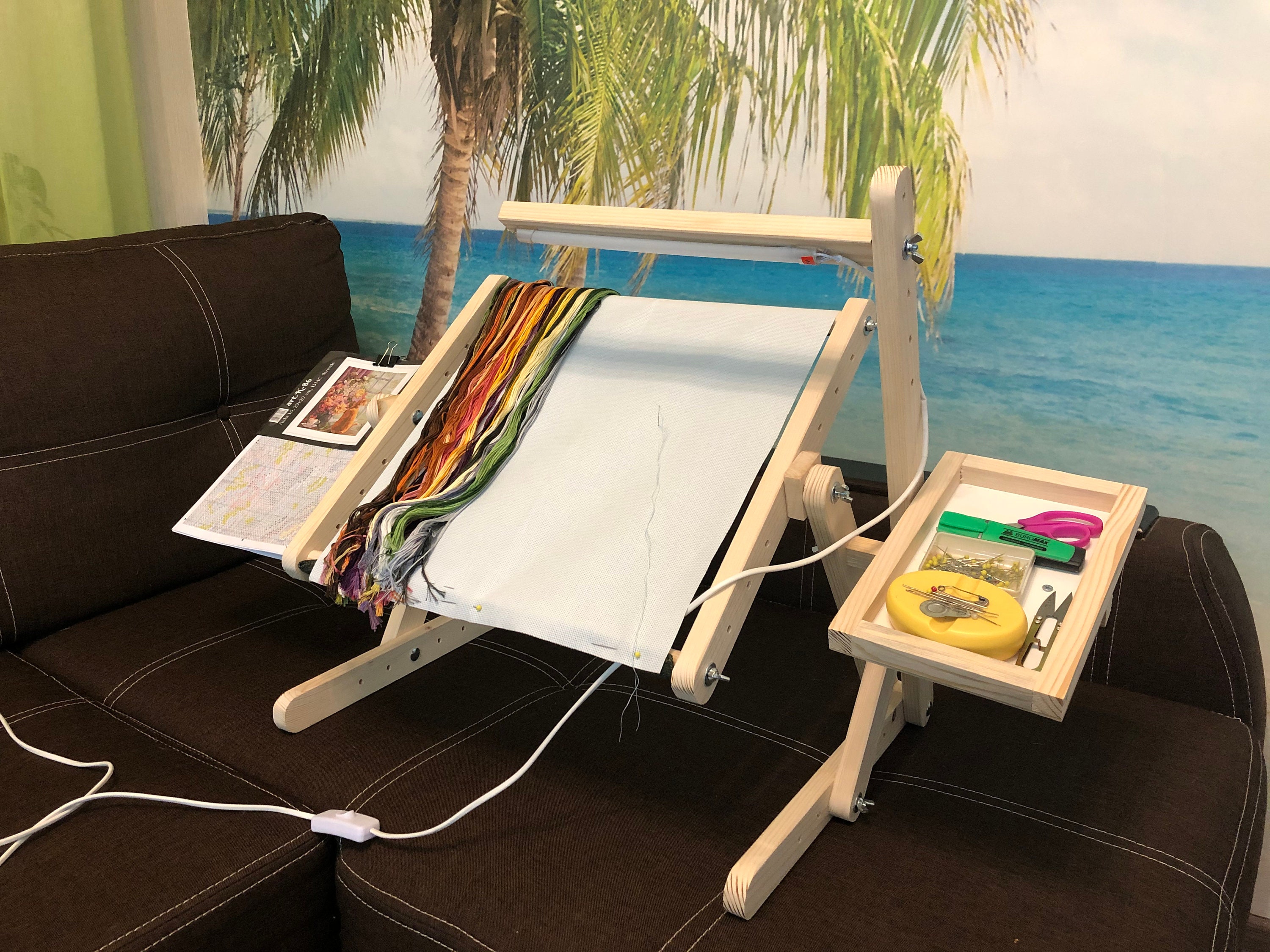 Embroidery Stand With, Cross Stitch Stand With Illumination, the ...