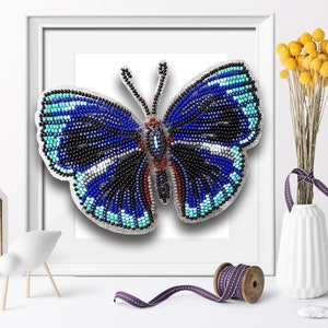 Butterfly Embroidery Kit Callithea Optima , Bead Embroidery Kit ...