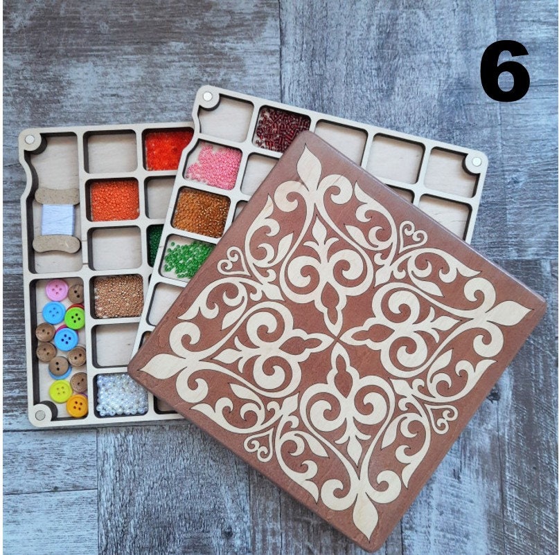 Bead Containers With a Cover Container for Beads Bead Box Bead | Etsy