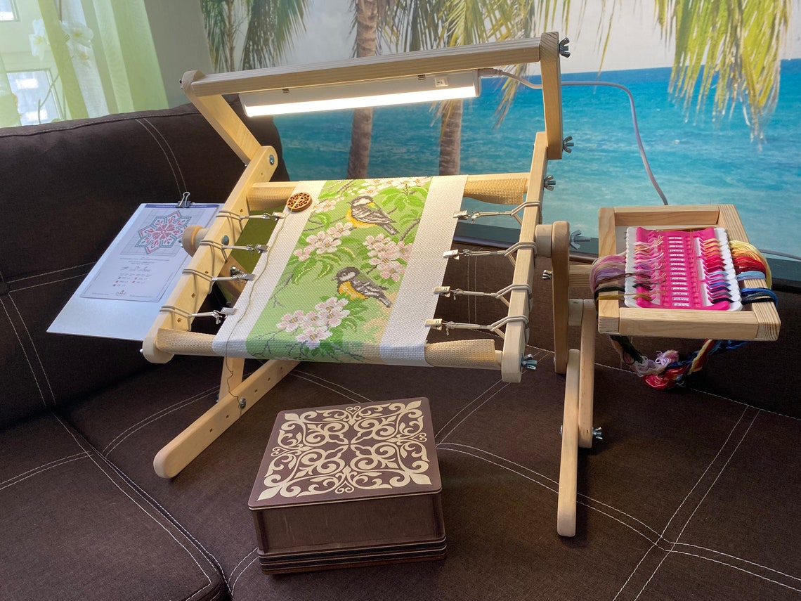 Cross Stitch Stand With Illumination Embroidery Stand With - Etsy