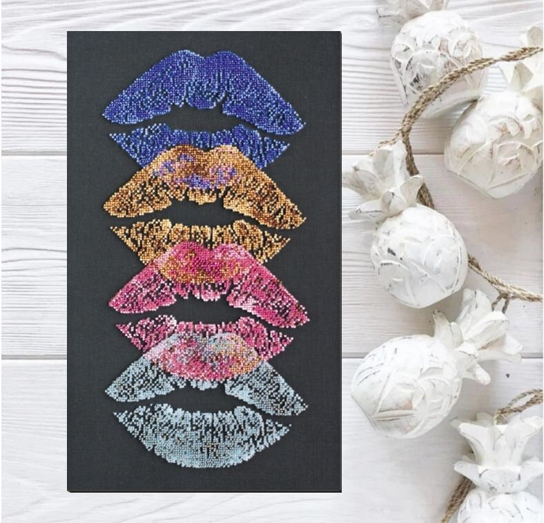 Set for Embroidery With Beads on Canvas "art Fashion" Bead Embroidery ...