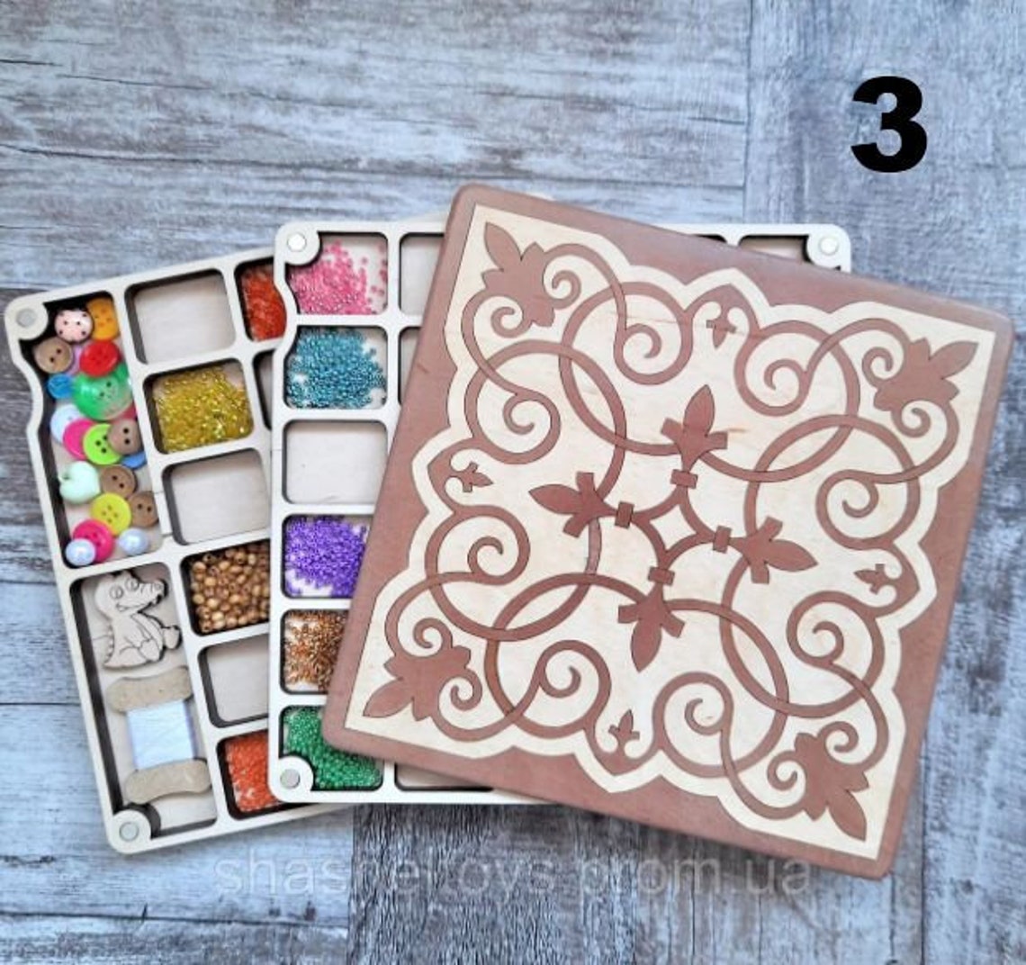 Bead Containers With a Cover Container for Beads Bead Box Bead | Etsy