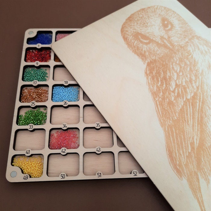 Wooden Bead Containers Container for Beads Bead Box Bead - Etsy