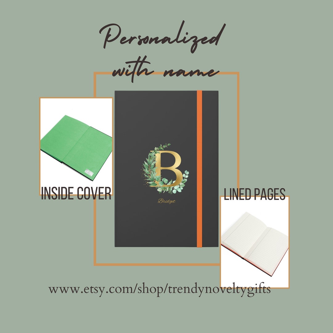 Personalized Monogram Diary Floral Cover Journal Diary for Friend ...