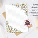 Daisy Letter Paper, Printable Stationary, Printable Writing Paper, Note ...