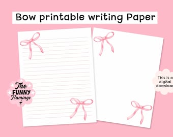 Daisy Letter Paper, Printable Stationary, Printable Writing Paper, Note ...
