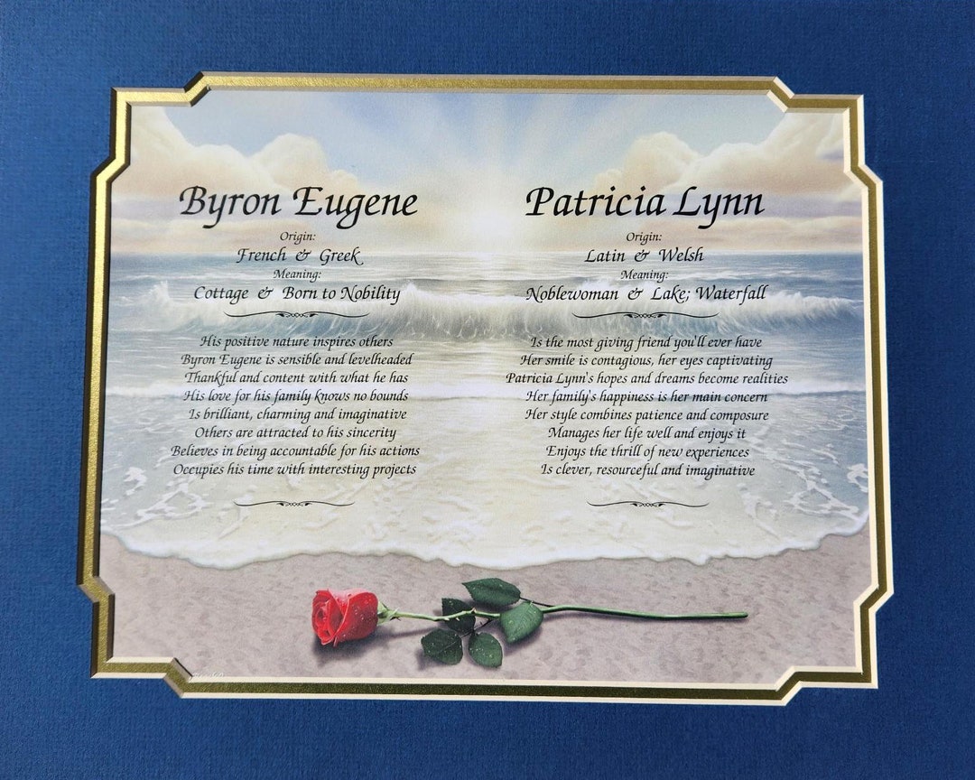2 Person First and Middle Name Meaning Matted, Double Name Meaning ...