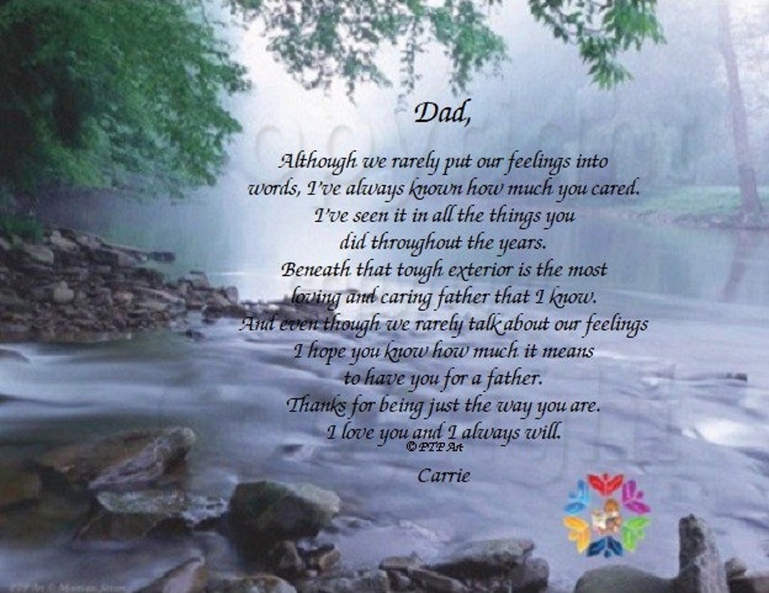 Father’s Day Gifts, Personalized Poems for Dad, Gifts for Dad, Poems ...
