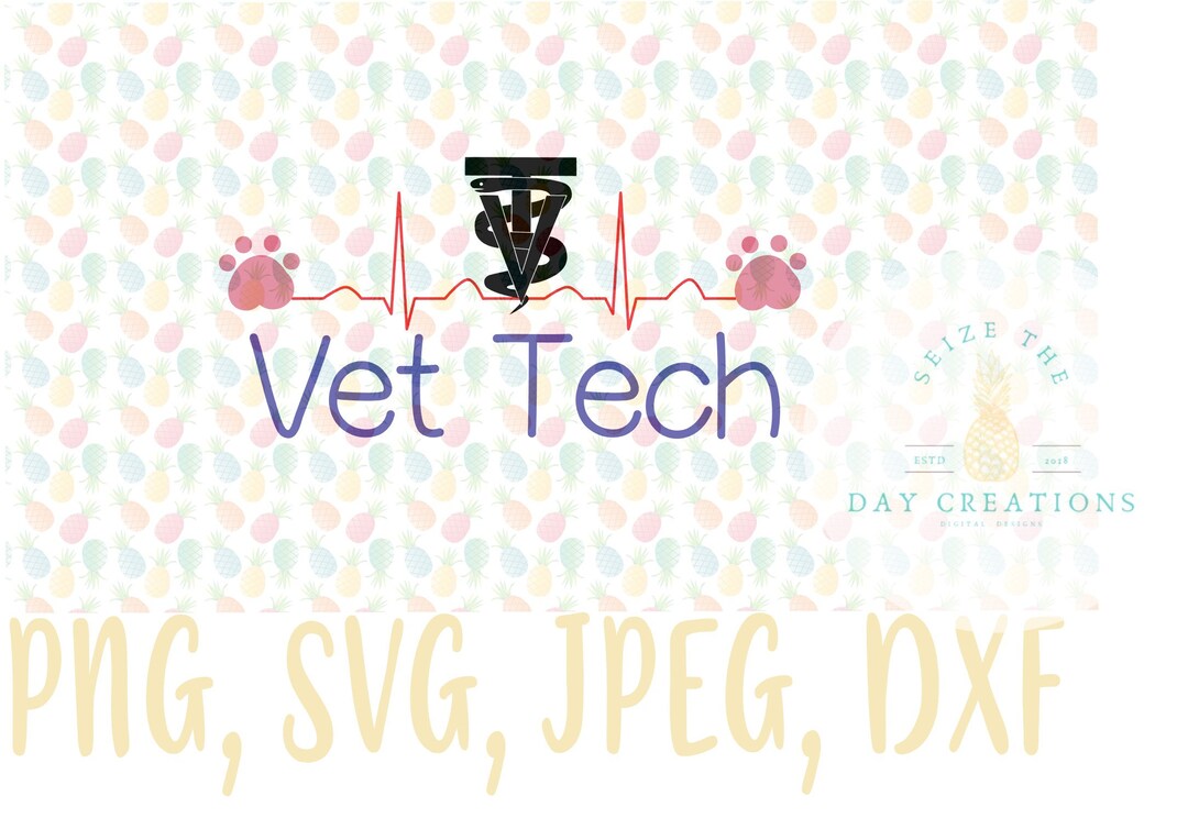 Vet Tech Week Gift | Vet Tech SVG | Vet Tech File | Heartbeat File ...
