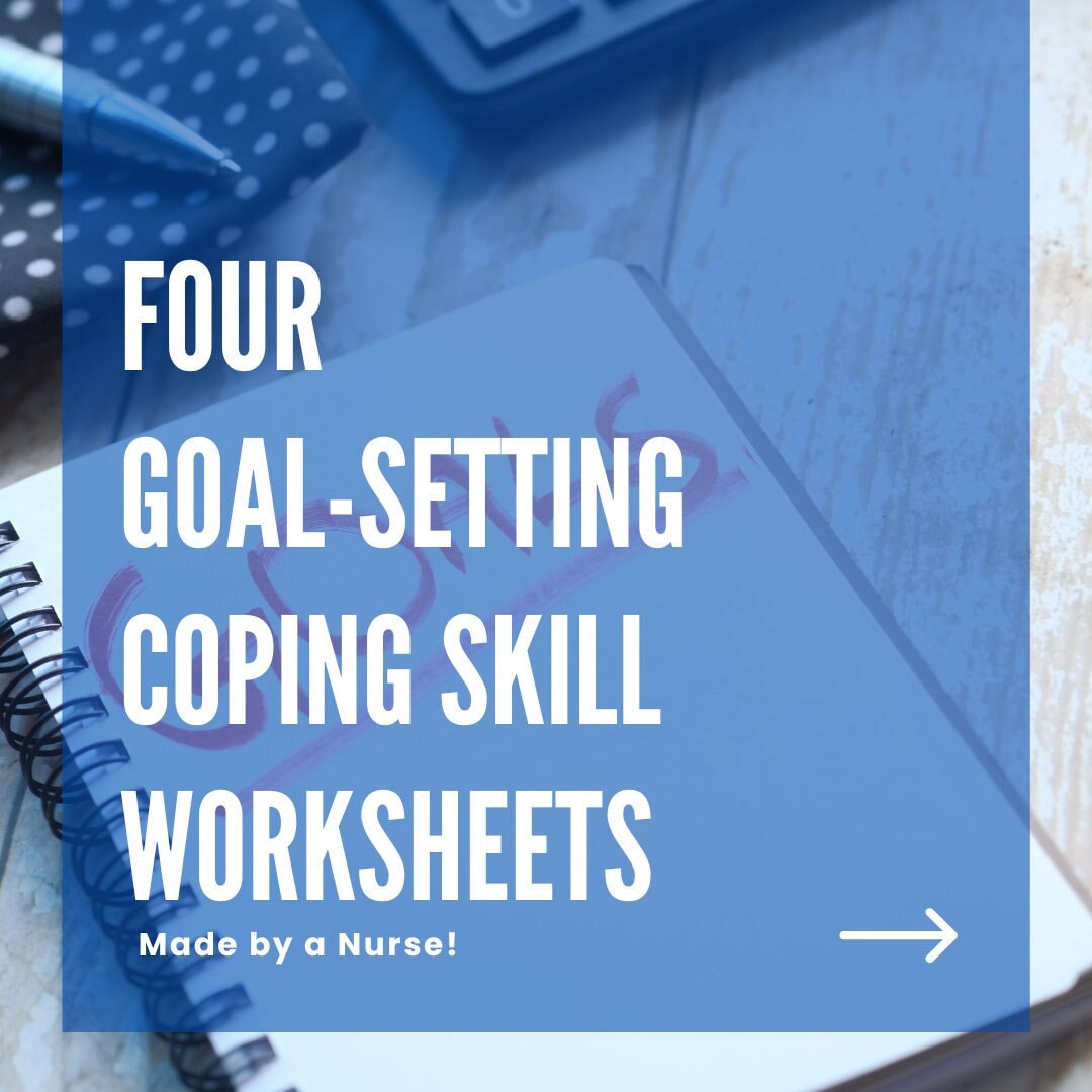 Printable Mental Health Skills Bundle Coping Skill Building Worksheets ...