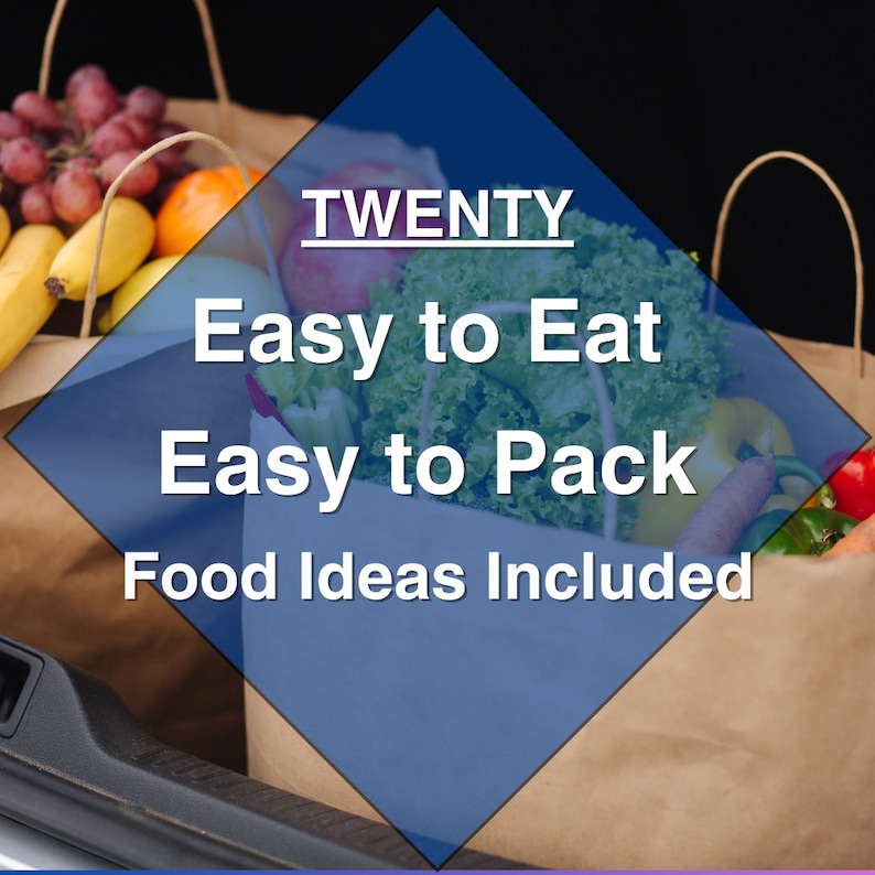 ADHD Grocery List Template Meal Idea Food Plan Autism Picky Eater ...