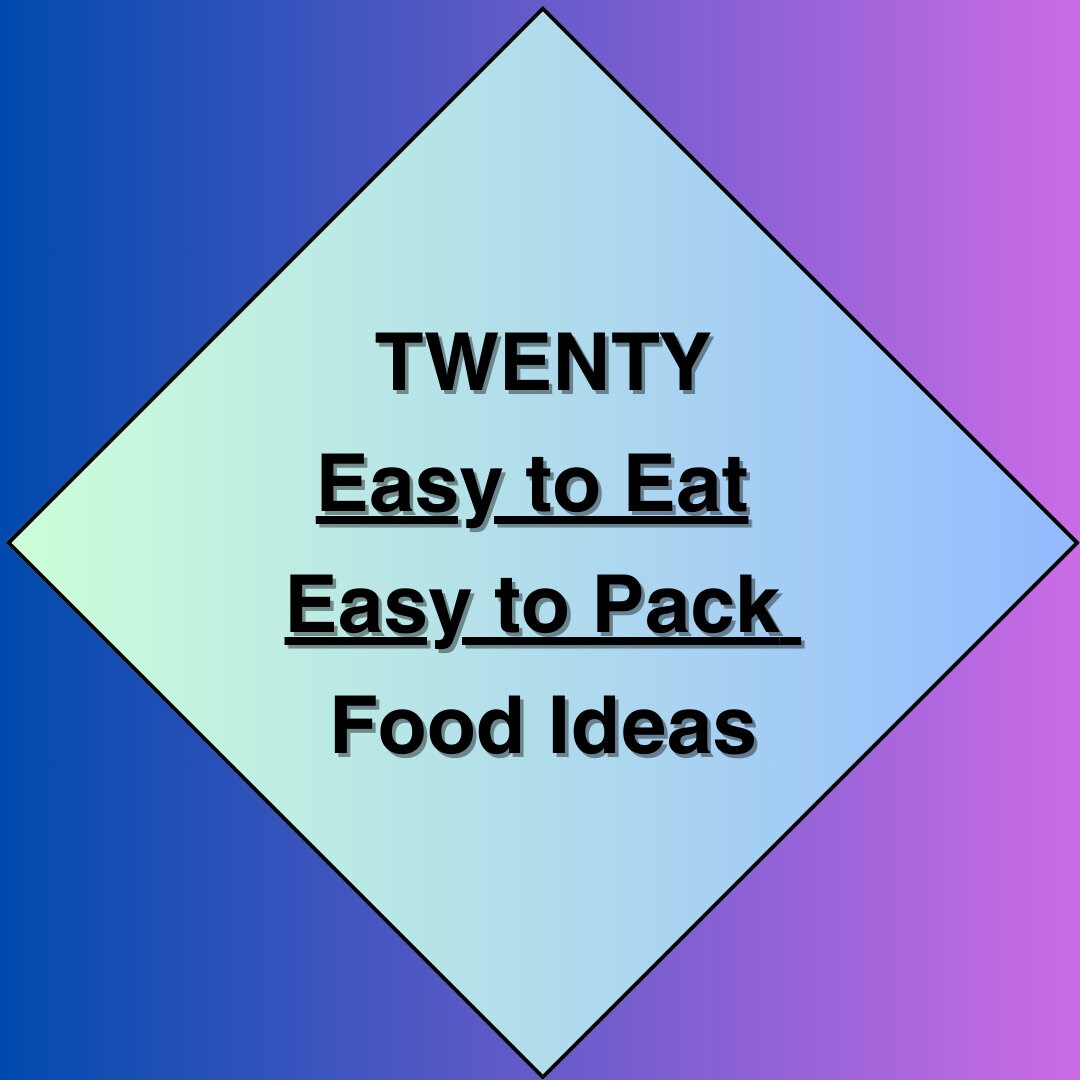 Executive Dysfunction Grocery List, Food Checklist, Snack Ideas, Lunch ...