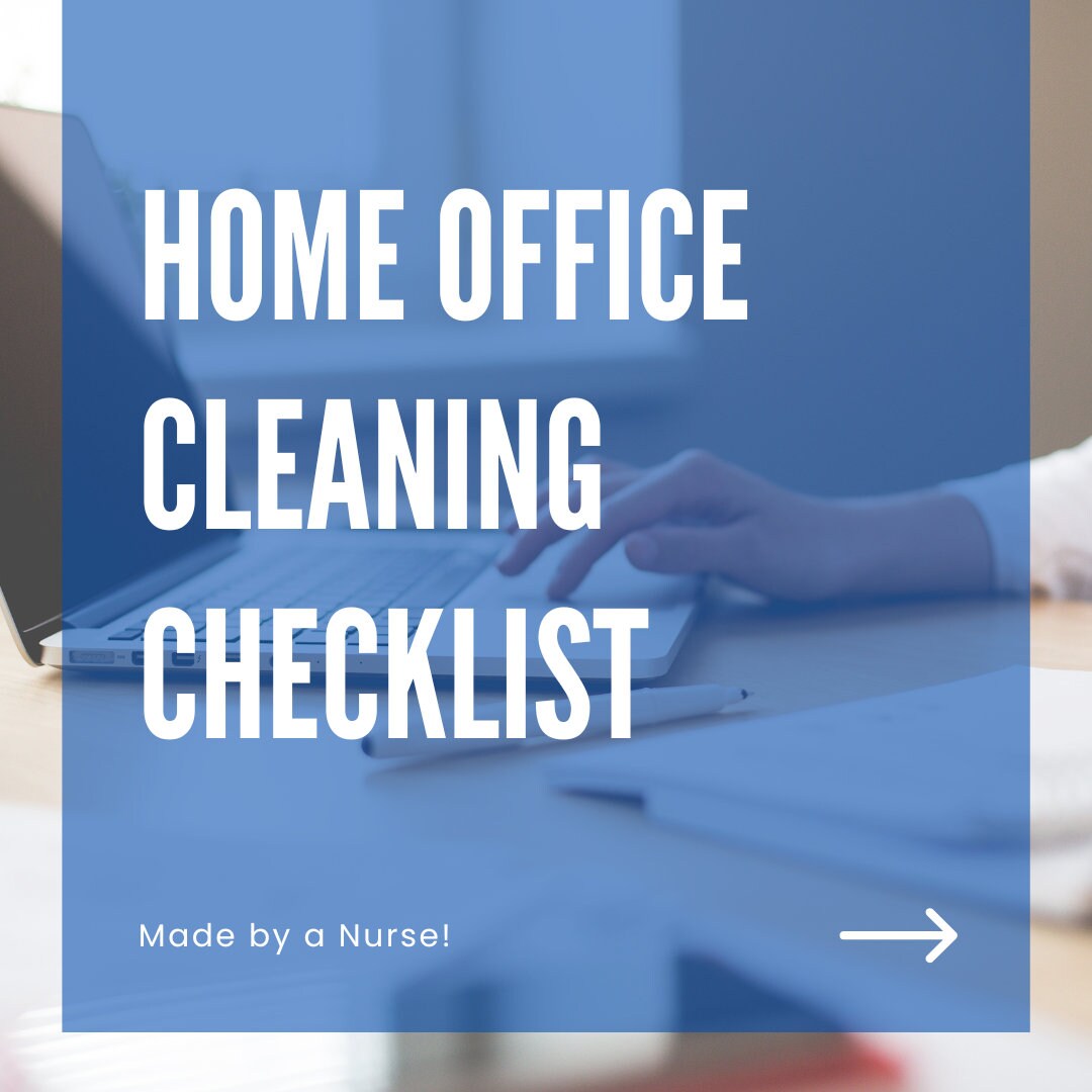 Office Cleaning Checklist Den Cleaning to Do List Study Room Chore Plan ...