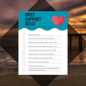 Grief Handout Grieving Help Support Grief Ideas Self Help Grief Tools ...