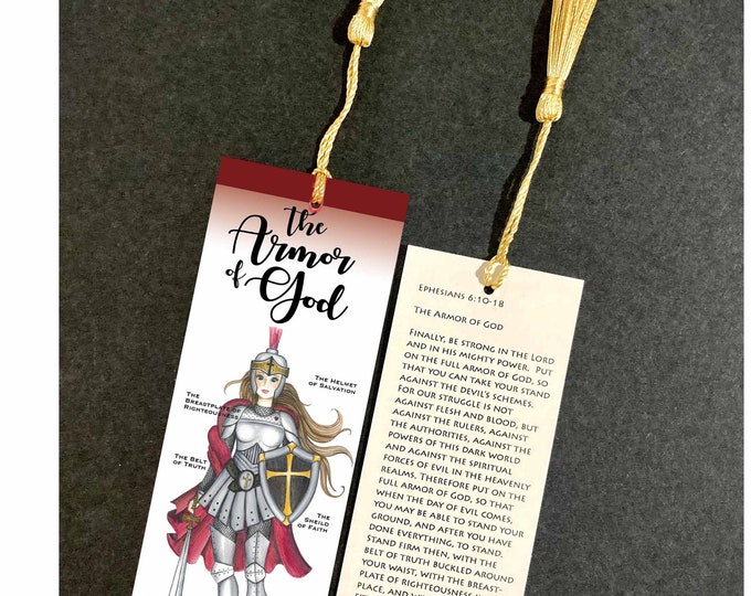 Armor of God Bookmarks - Etsy