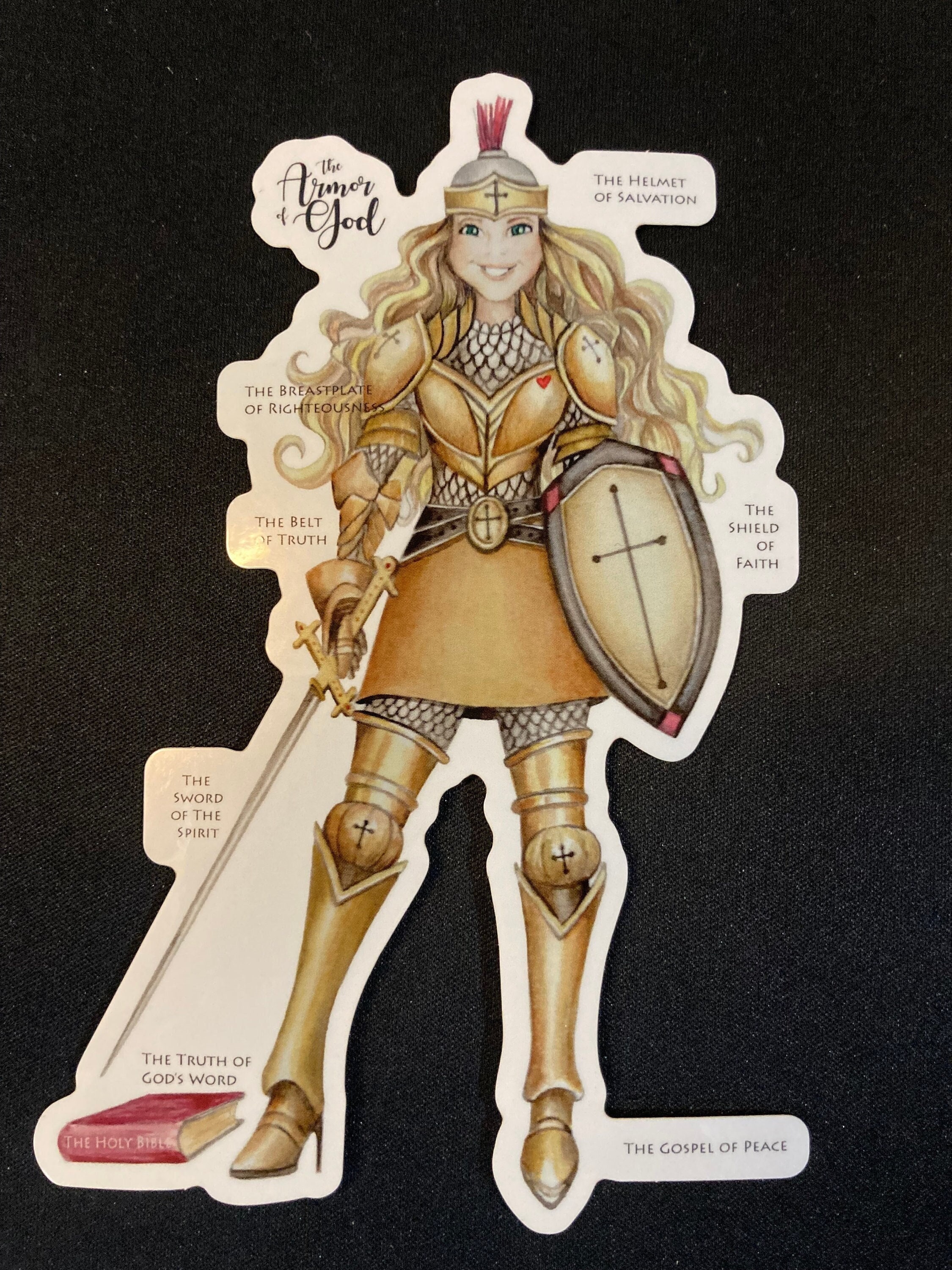 Gold Armor of God Stickers 6" Stickers - Etsy