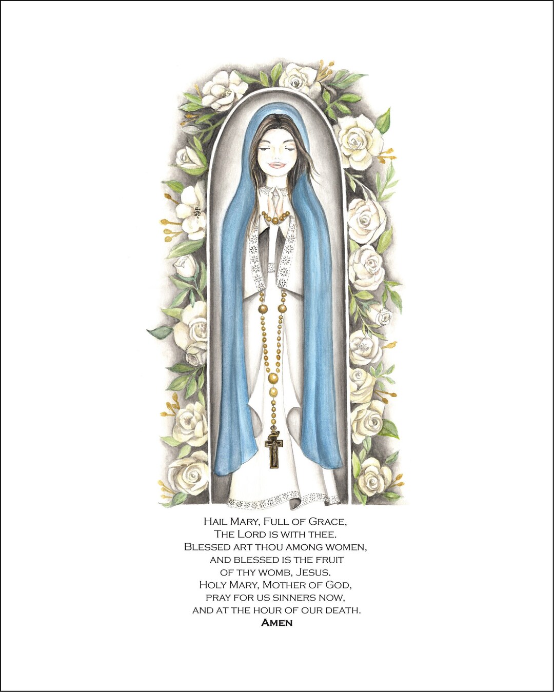 Hail Mary Mother of God - Etsy