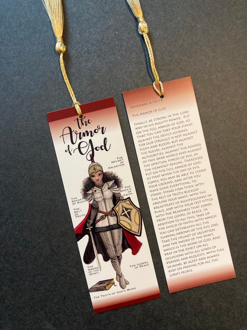 African American Armor of God Bookmarks - Etsy