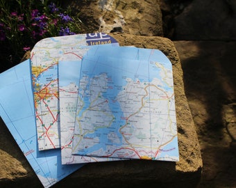 World Map Paper Bags | Etsy