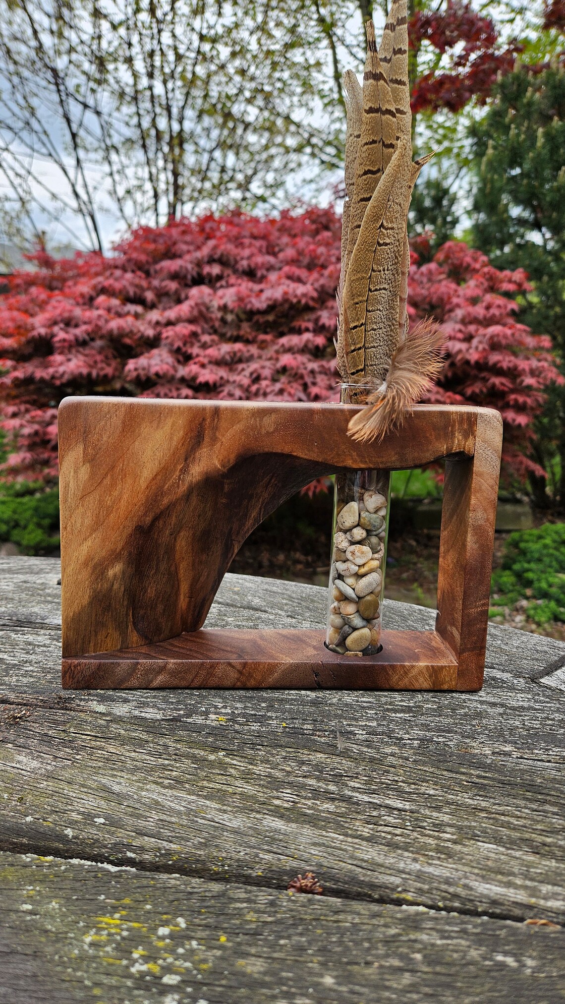 Live Edge Walnut Bud Vase - Etsy