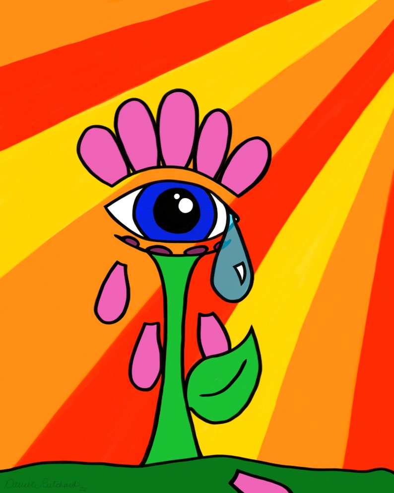 Let Go - Sad Flower - Etsy