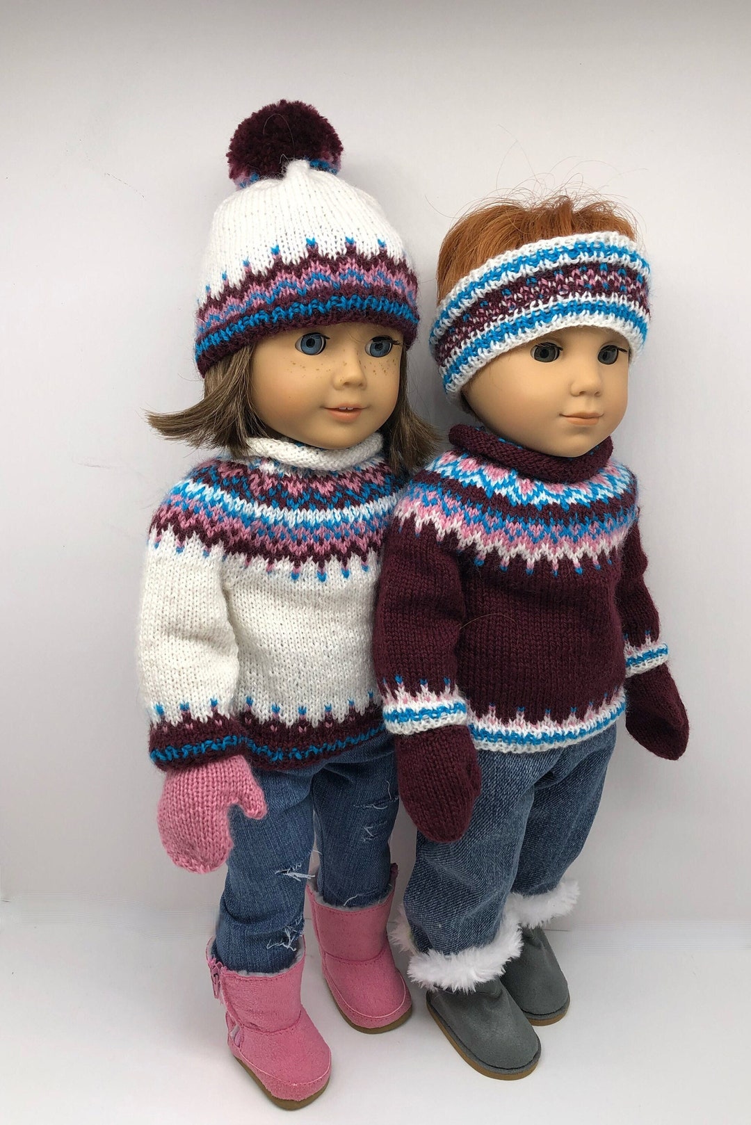 18 Inch Doll Sweater and Hat, Knitting Pattern, Instant PDF Download ...