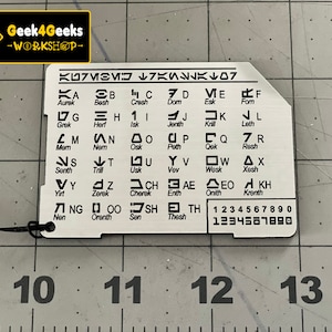 Aurebesh (star Wars Language) Decoder/translator Card - Etsy
