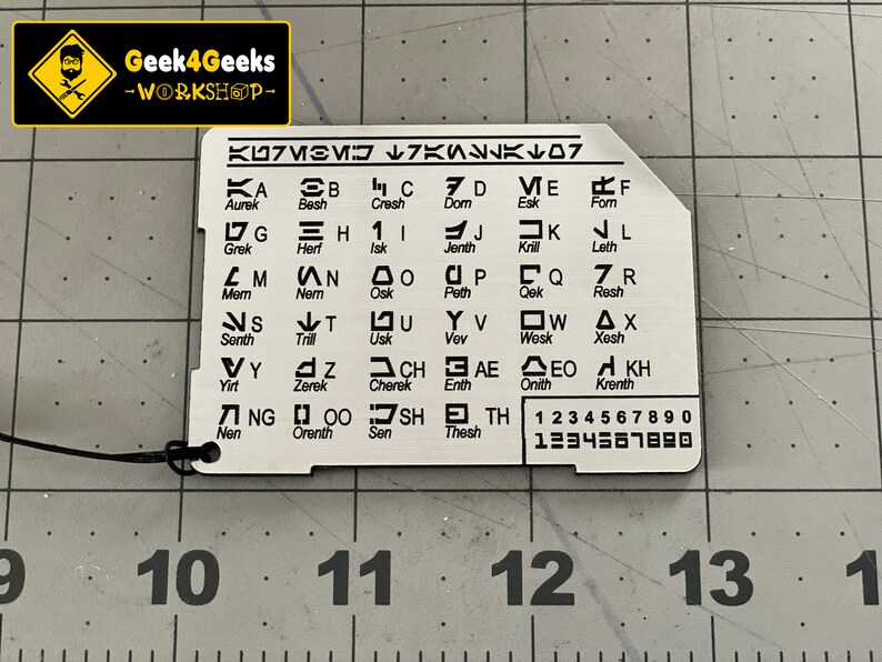 Aurebesh star Wars Language Decoder/translator Card - Etsy