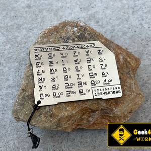 Aurebesh star Wars Language Decoder/translator Card - Etsy Australia