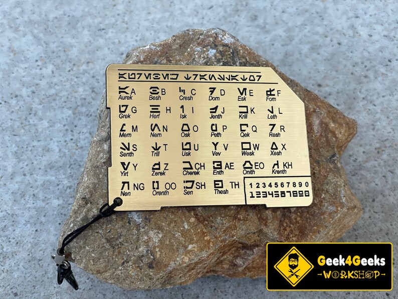 Aurebesh star Wars Language Decoder/translator Card - Etsy