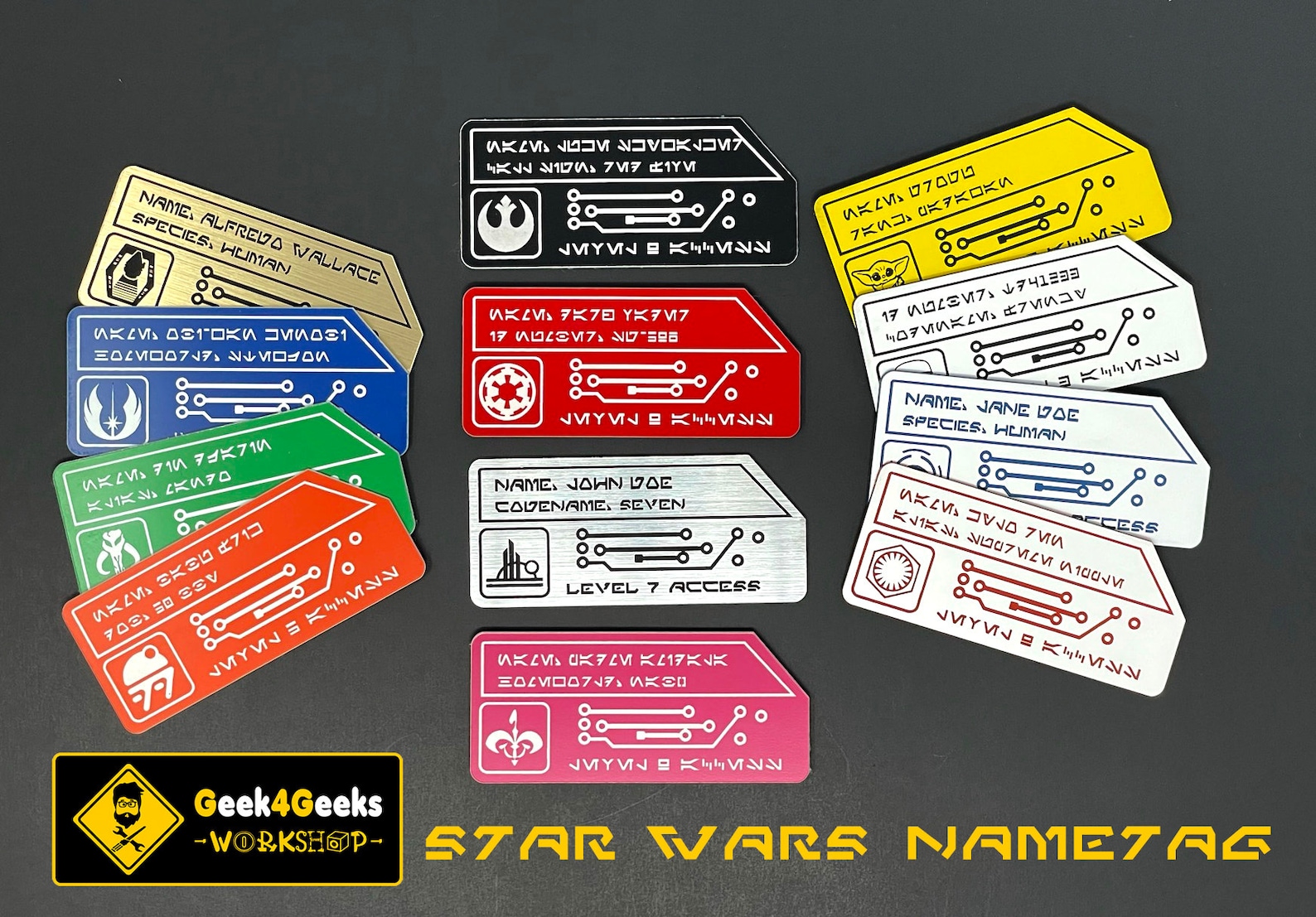 Star Wars Inspired Magnetic NAME TAG / BADGE - Etsy