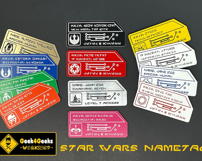 Star Wars Inspired Magnetic NAME TAG / BADGE - Etsy