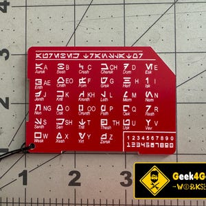 Aurebesh (star Wars Language) Decoder/translator Card - Etsy