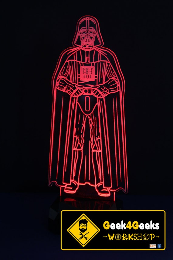 Star Wars Inspired Remote Controled LED Sign Darth Vader - Etsy