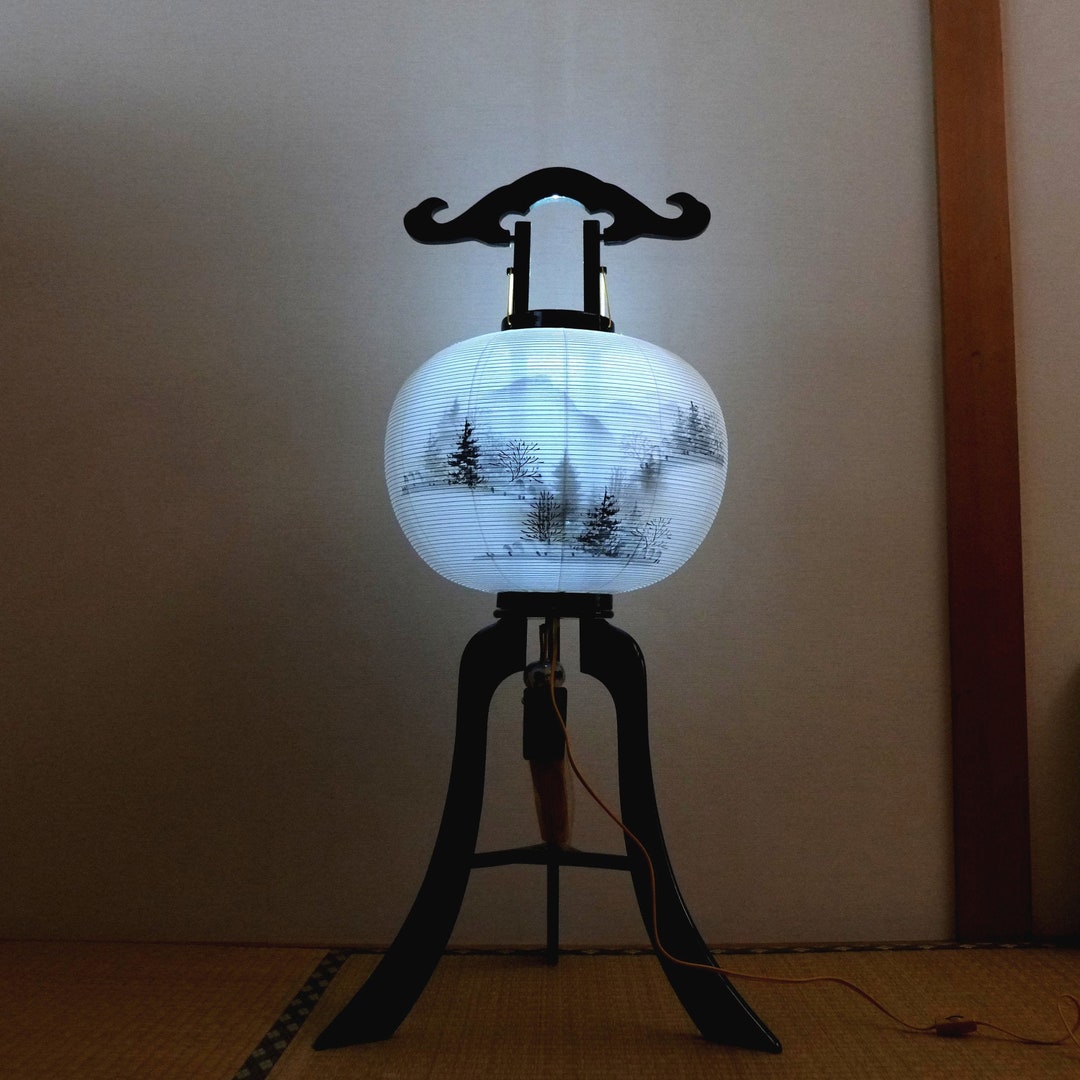 Japanese Silk Paper Lantern "obon Chouchin" Free Express Shipping - Etsy