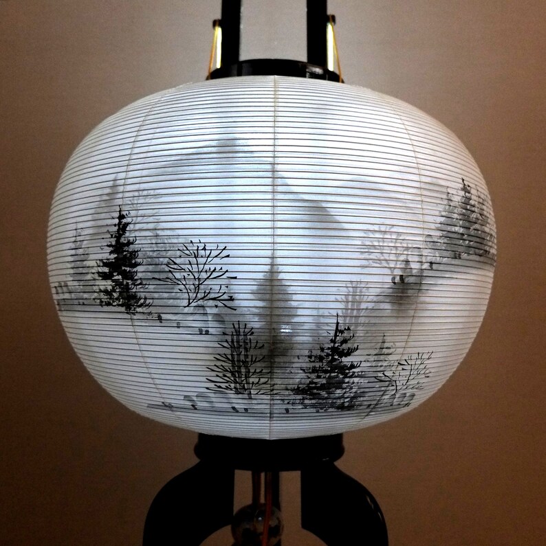 Japanese Silk Paper Lantern 