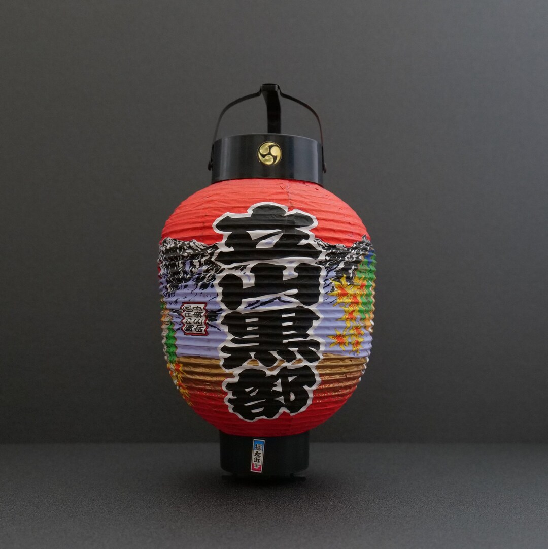 Japanese Paper Lantern chouchin Old Souvenir From Tateyamakurobe 25 Cms ...