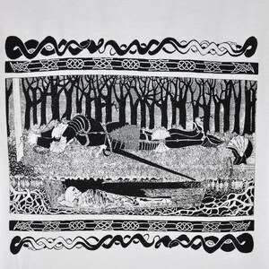 Althea Gyles 'knight and His Lady' Collage Tee - Etsy