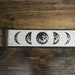 Lunar Moon Phase Canvas Banner Wall Hanging in Black - Etsy