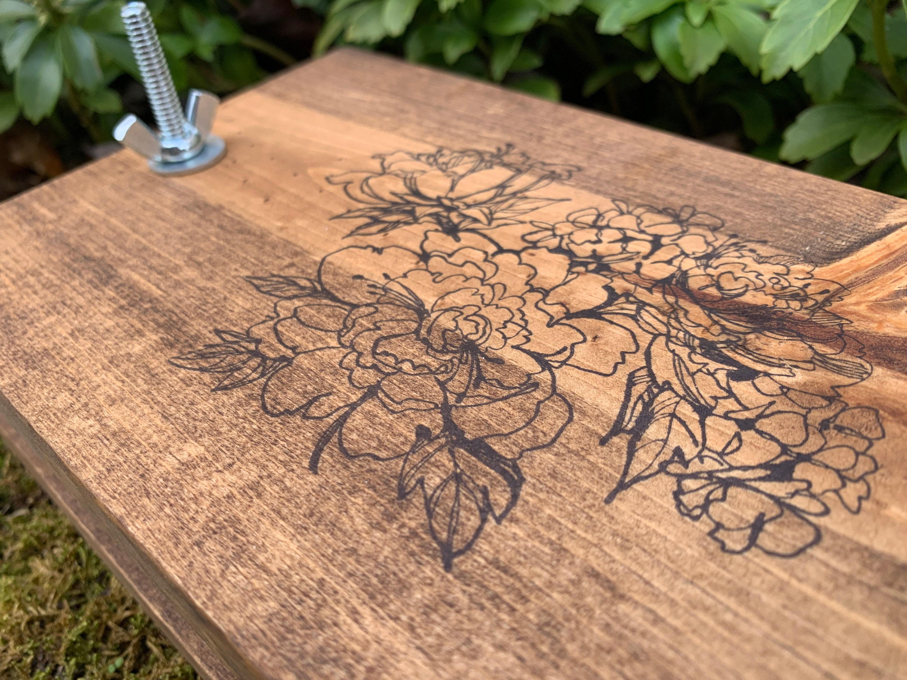 Small Flower Plant Press Kit, Rustic Botanical Solid Wood Press With ...