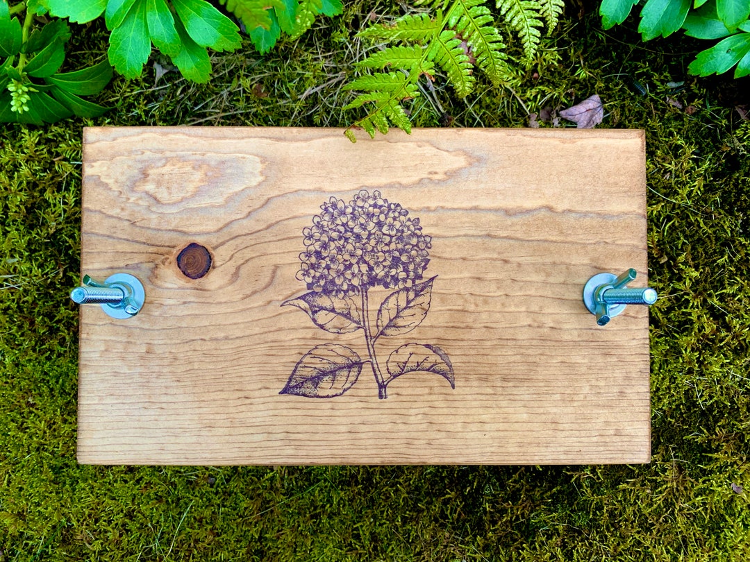 Small Flower Plant Press Kit, Rustic Botanical Solid Wood Press With ...