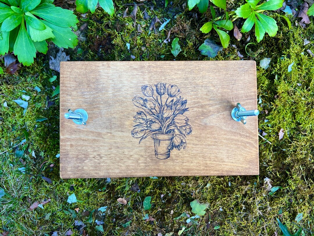 Small Flower Plant Press Kit, Rustic Botanical Solid Wood Press With ...