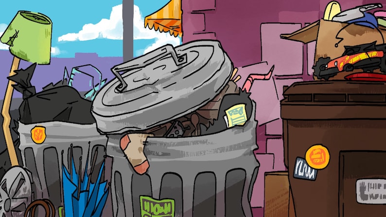 Trash and Rat Animated Stream Starting Soon/brb Screens | 3 Looping ...